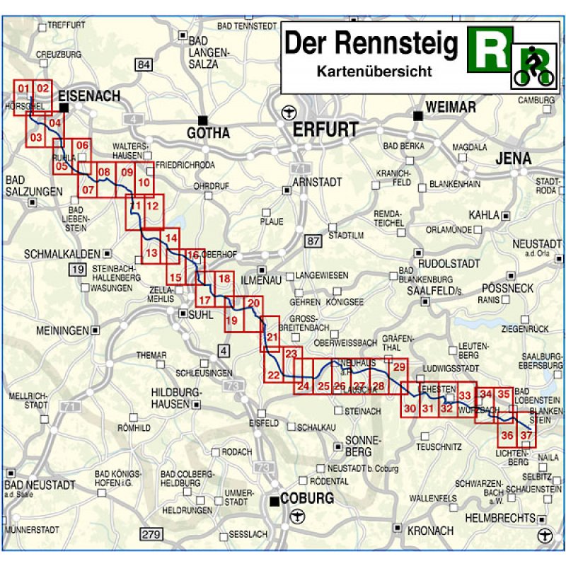 115 Rennsteig 1:35.000 - LandkartenSchropp.de Online Shop