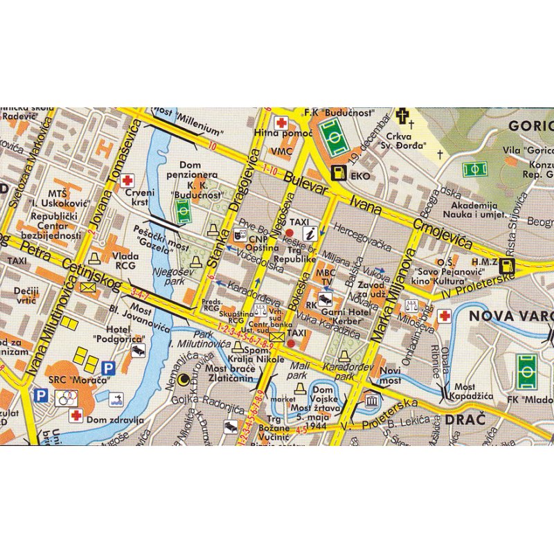 Podgorica 1:19.000 - LandkartenSchropp.de Online Shop