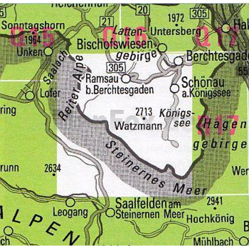 Watzmann 1 : 25 000 - LandkartenSchropp.de Online Shop