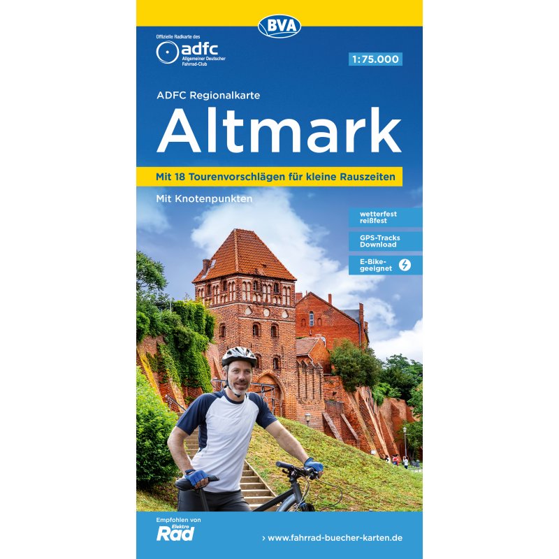 ADFC Regionalkarte Altmark, 1:75.000 - LandkartenSchropp.de Online Shop