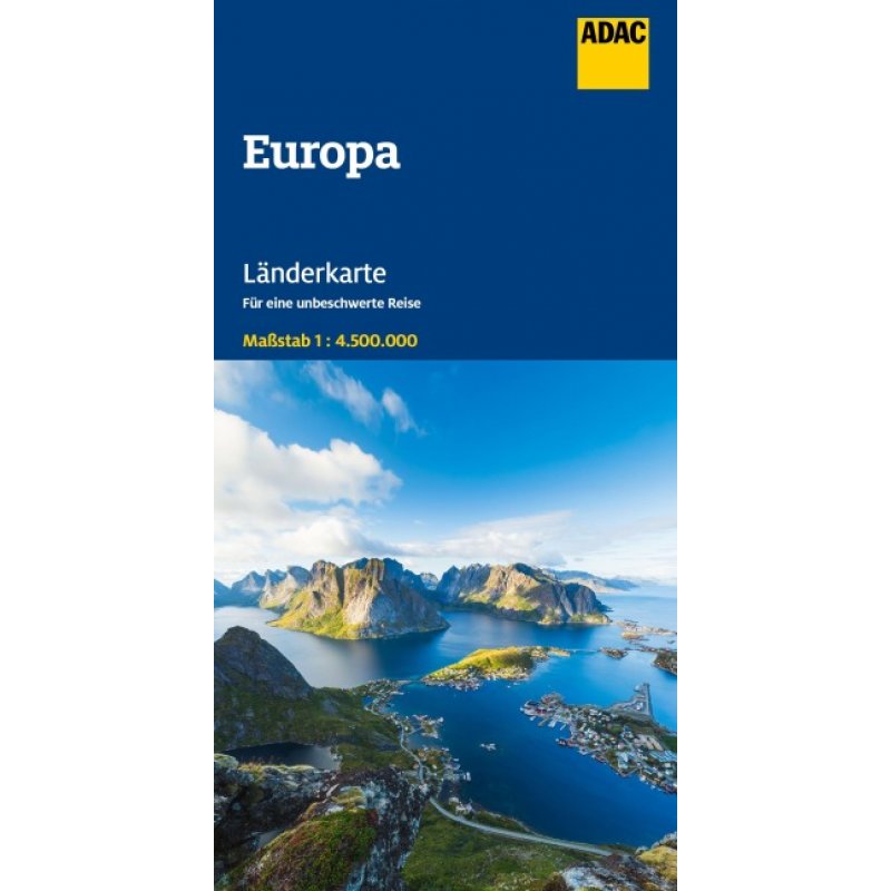 ADAC Europa 1:4500000 Länderkarte Straßenkarte Schropp Landkarten ...