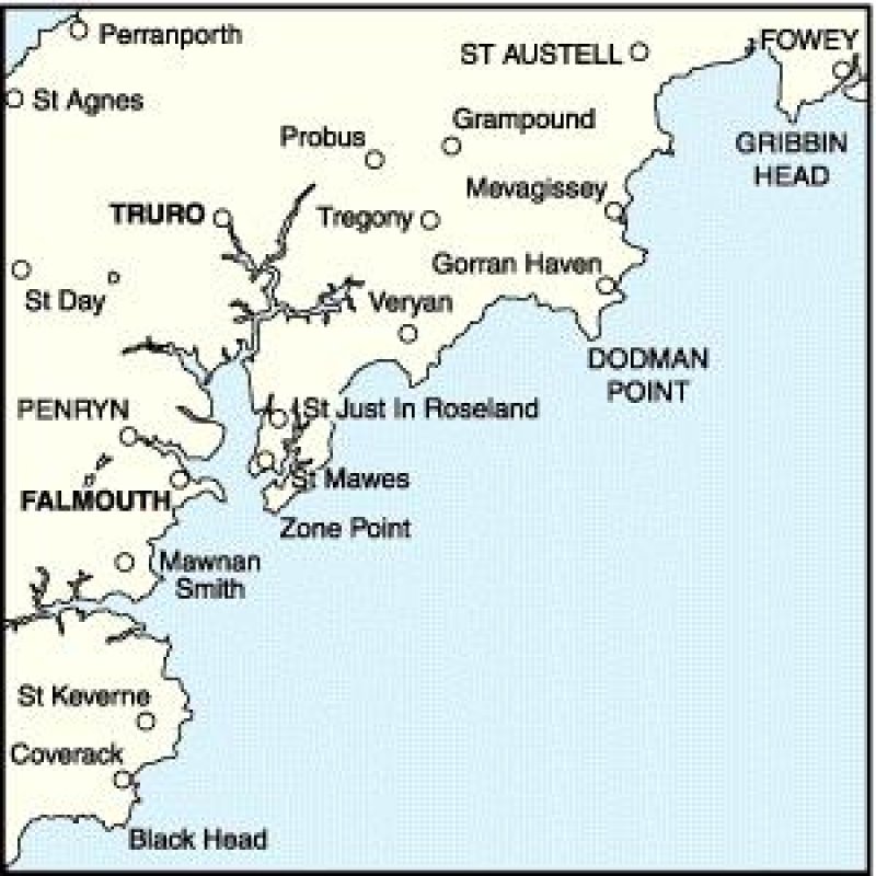 No. 204 - Truro & Falmouth, Roseland Peninsula 1:50.000 ...