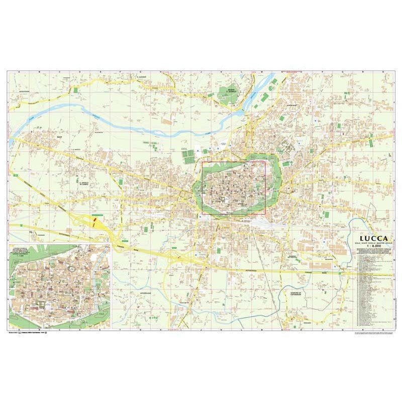 Lucca 1:8.000 - LandkartenSchropp.de Online Shop