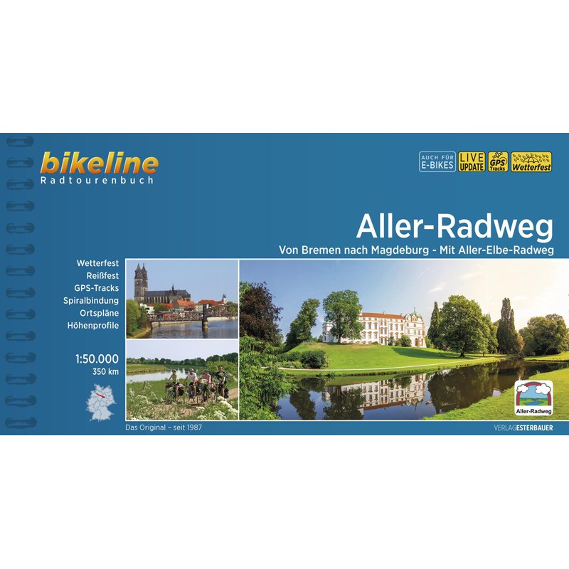 Aller-Radweg 1:50.000 bikeline Radtourenbuch - LandkartenSchropp.de Online Shop