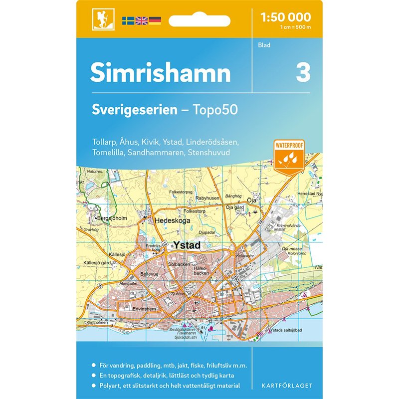 Simrishamn Schweden 1:50.000 Norstedts Topo50 - LandkartenSchropp.de ...
