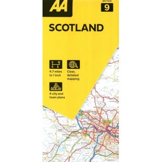 Road Map Scotland - LandkartenSchropp.de Online Shop
